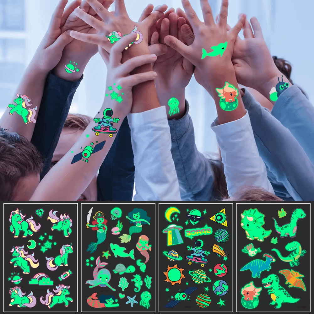 Lovely Body Neon Tattoos Sticker For Girls – Temporary Tattoo