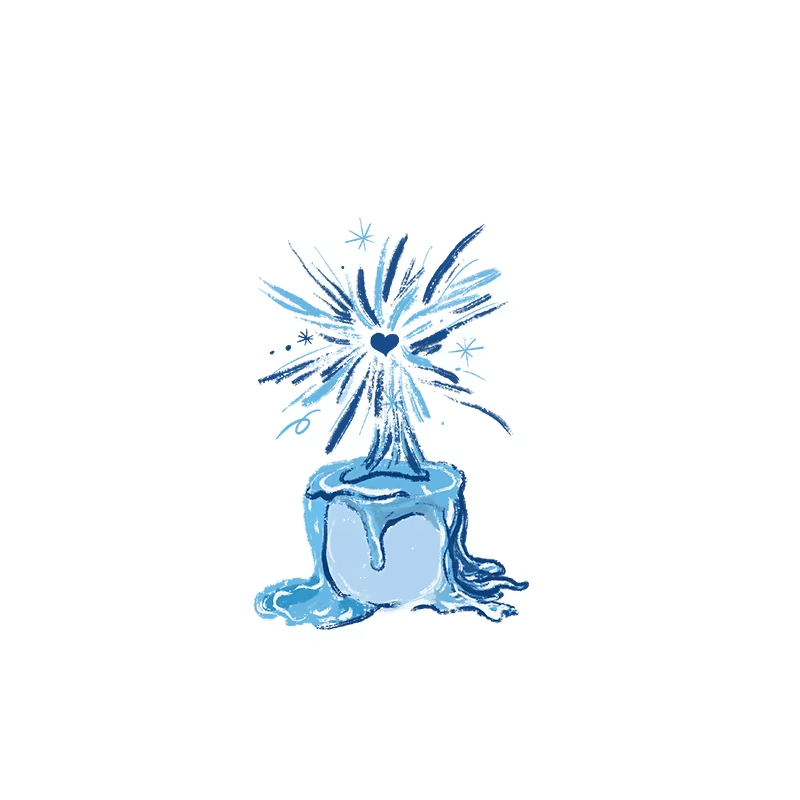 Blue Color Fireworks Temporary Tattoo Stickers – Temporary Tattoo